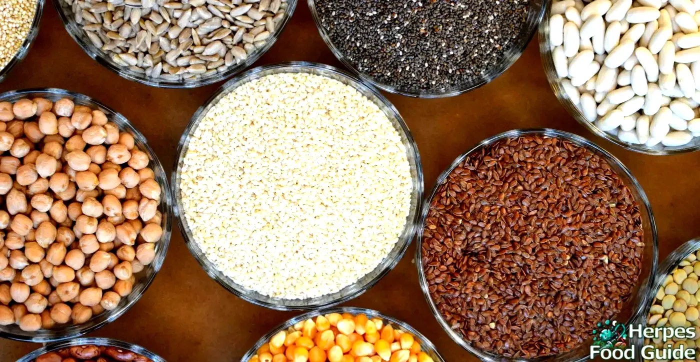 Millet - Lysine and Arginine Nutrient Content, Herpes Information