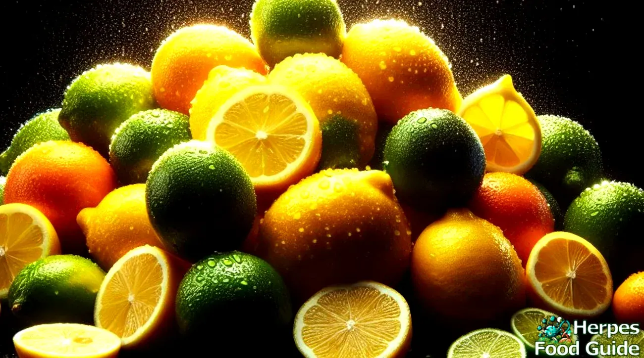 Lime - Lysine and Arginine Nutrient Content, Herpes Information